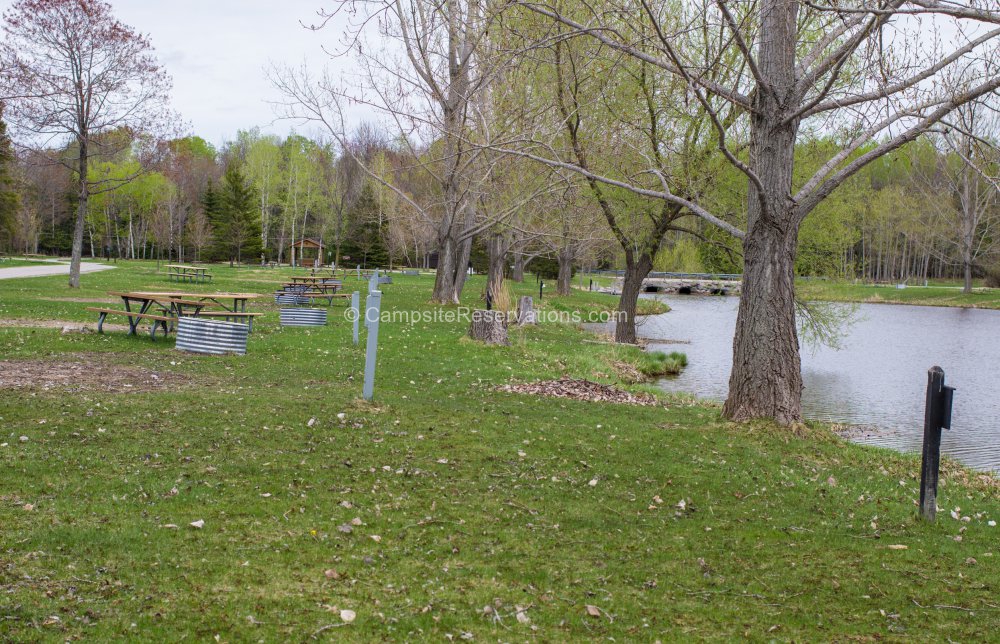 Aloha State Park Campground Middle Loop At Aloha State Park Michigan